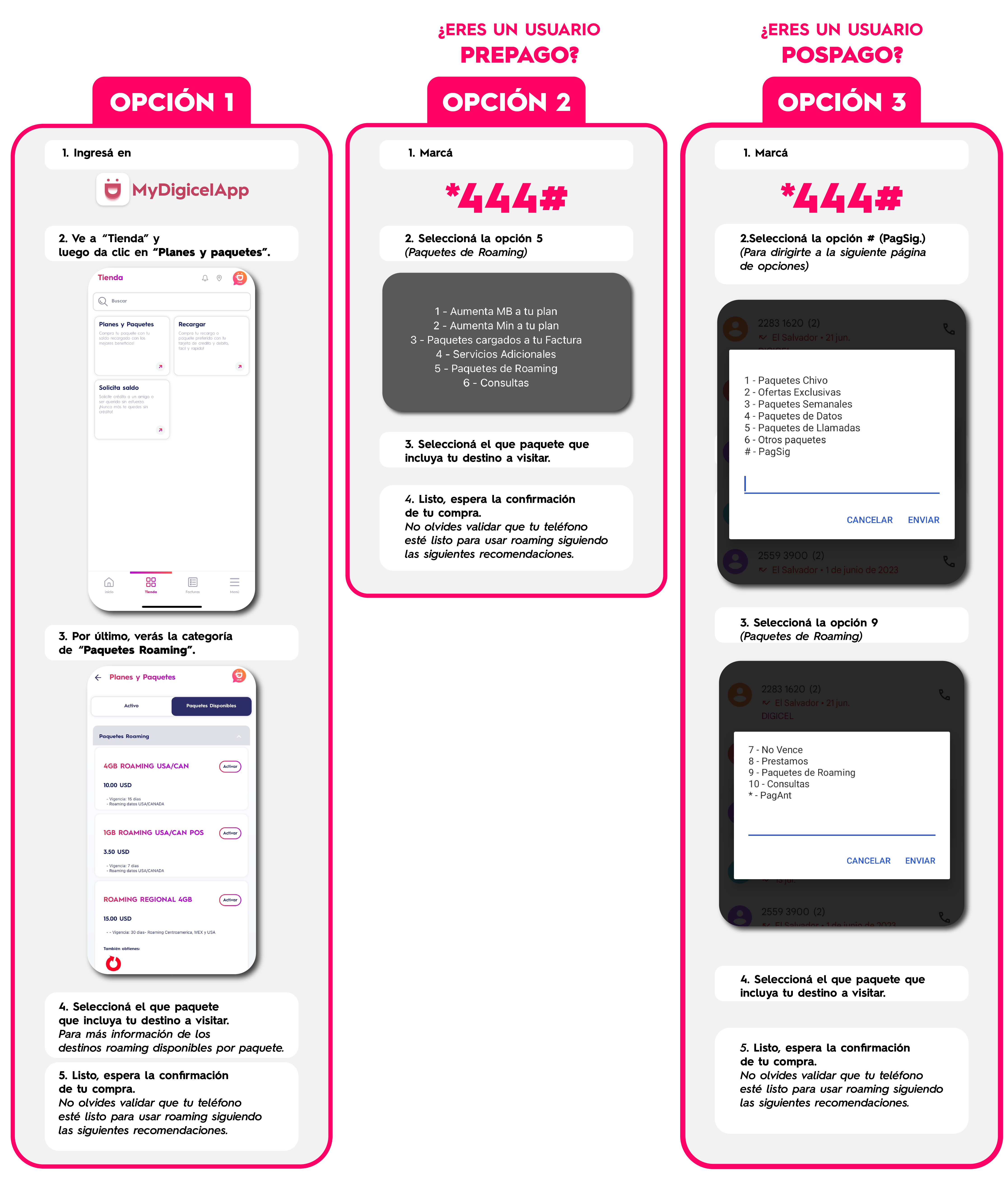 Digicel | Roaming | El Salvador