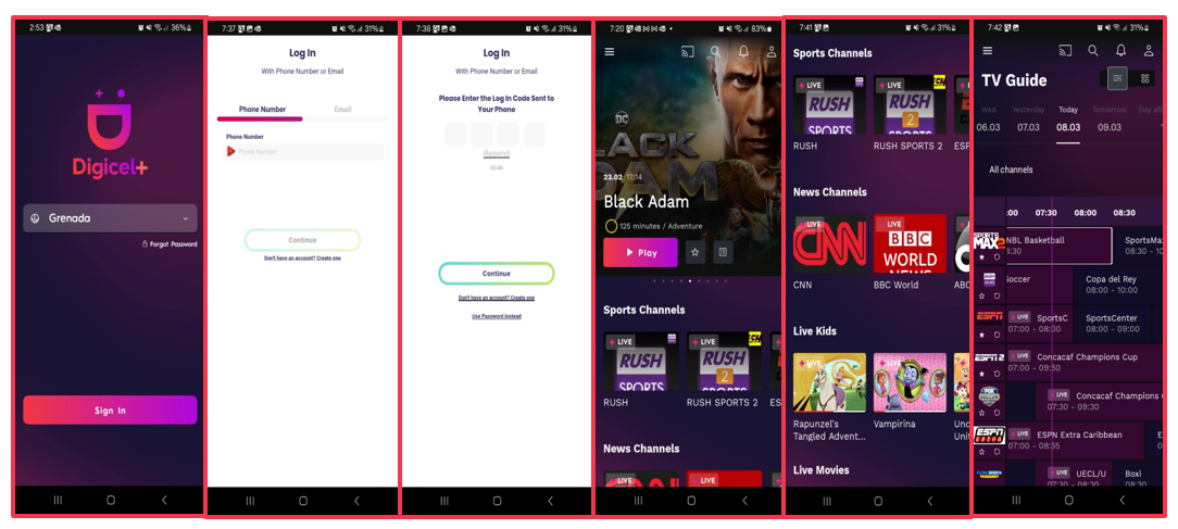 Digicel | Digicel+ TV App FAQs | Legal | Grenada